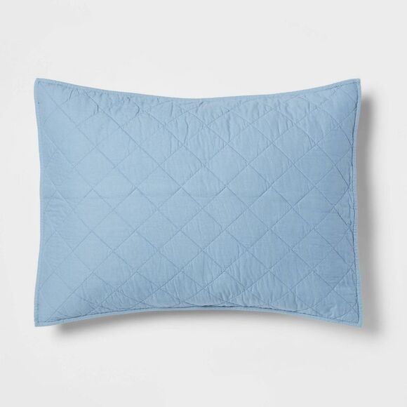 Threshold | Bedding | Threshold Standard Diamond Stitch Cotton Linen ...